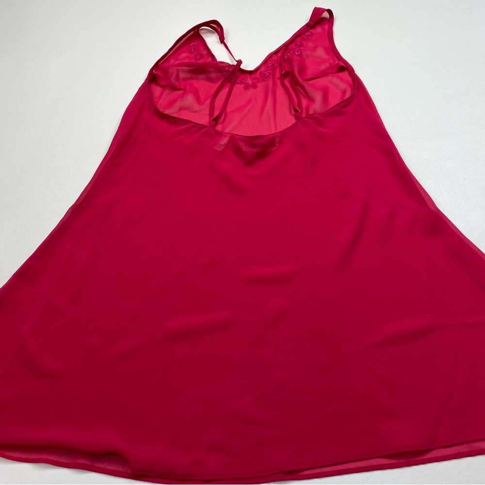 Victorias Secret Red Sheer Nightgown Size Small Gem